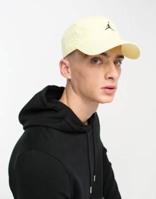Jordan Jumpman logo washed cap in yellow | ASOS