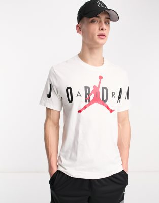 Jordan large logo t-shirt in white | ASOS