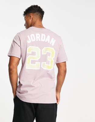 Jordan Sport DNA tie-dye logo back print t-shirt in plum fog | ASOS