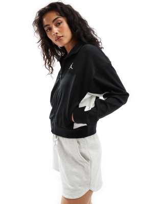 Jordan zip through jacket in black | ASOS