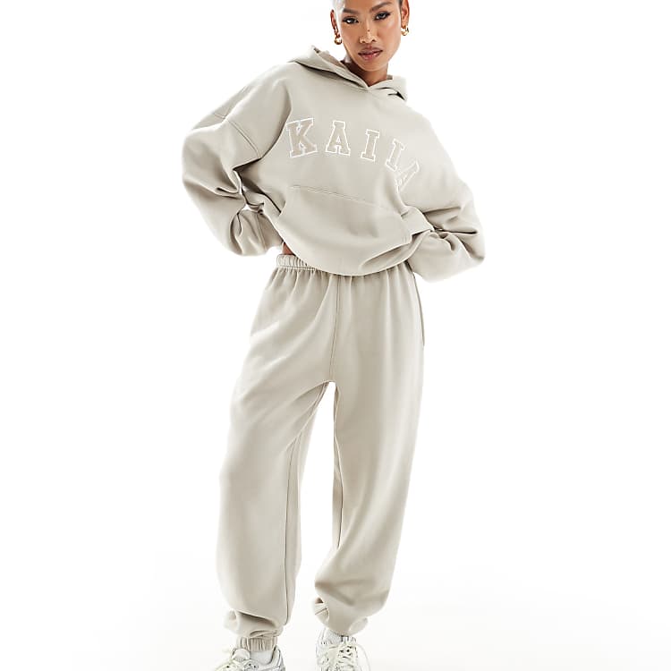 Kaiia logo oversized hoodie, sweatshirt, cuffed sweatpants Kaiia logo oversized hoodie, sweatshirt, cuffed sweatpants