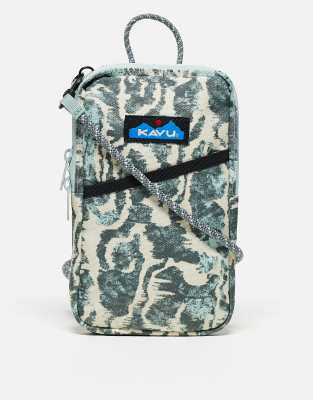 Kavu multifunctional cross body bag in grey print | ASOS