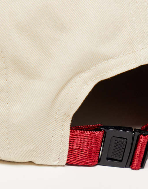 Kickers five panel cap in off white with contrast peak | ASOS