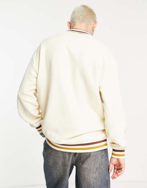 Kickers logo sweatshirt in off white | ASOS