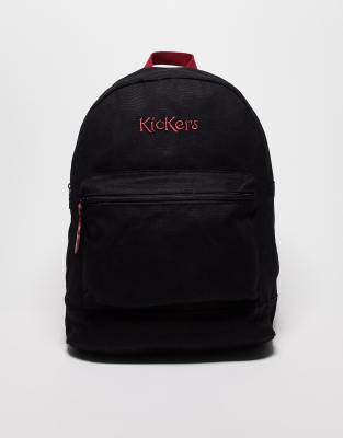 Kickers – Rucksack in Schwarz mit farblich abgesetzten Riemen | ASOS