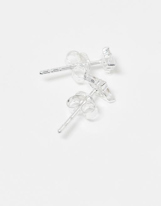 Kingsley Ryan gem set star stud earrings in sterling silver | ASOS