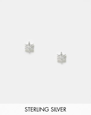 Kingsley Ryan gem star stud earrings in sterling silver | ASOS