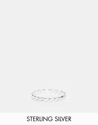 Kingsley Ryan – Ring aus Sterlingsilber in Silber mit verdrehtem Design ...