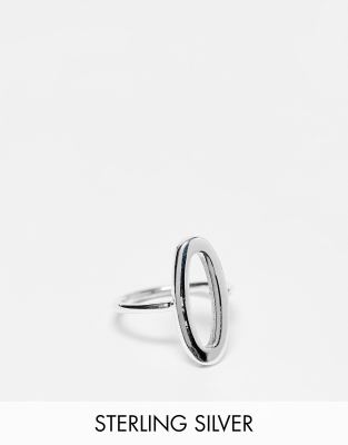 Kingsley Ryan – Ring aus Sterlingsilber mit offenem Kreis-Detail | ASOS