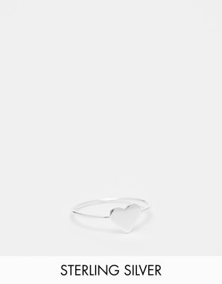 Kingsley Ryan sterling silver heart ring | ASOS