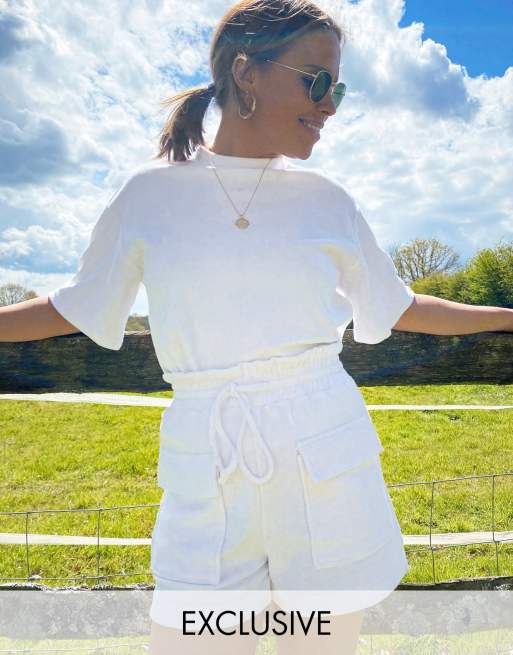 Labelrail X Collyer Twins Oversize T Shirt Aus Frottee Kombiteil Asos