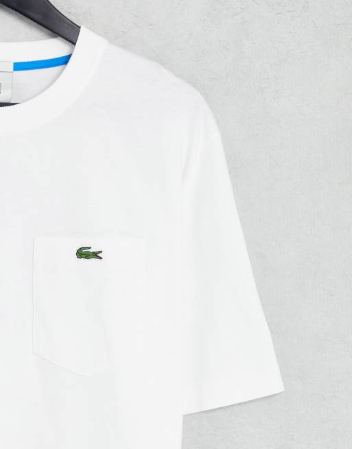 White Lacoste Shirt Back