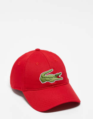 Lacoste cap in red | ASOS
