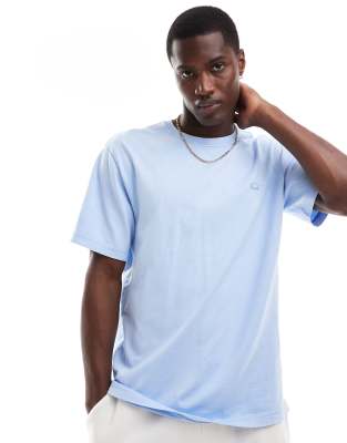 Lacoste logo t-shirt in washed blue | ASOS