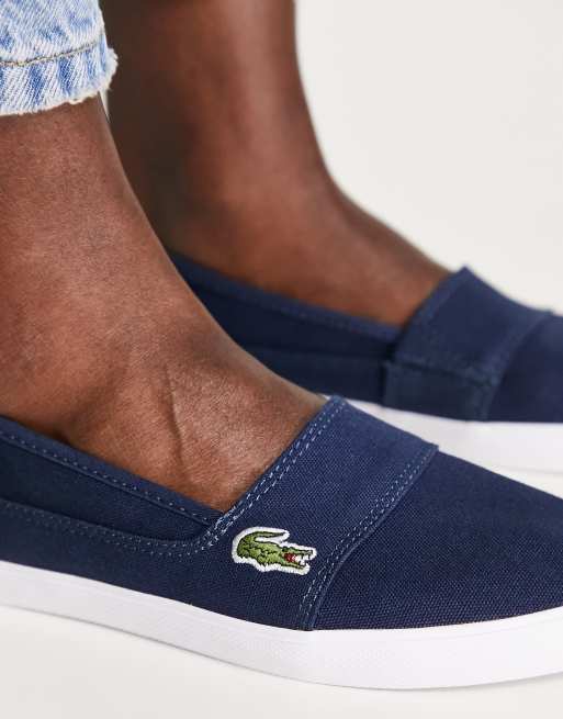 Lacoste Marice Baskets en toile Bleu marine