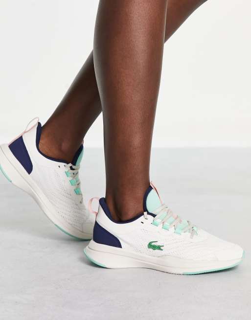 Lacoste Runner Spin Baskets Blanc casse bleu