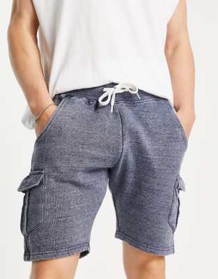 Le Breve - Short cargo d'ensemble en jersey - Bleu jean | ASOS