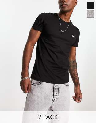 Lee crew neck t-shirt 2 pack | ASOS