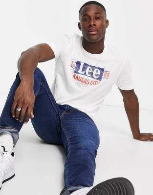 Lee logo crew neck t-shirt | ASOS