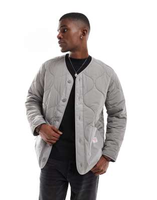 Lee - Veste doublée à matelassage oignon - Gris clair | ASOS