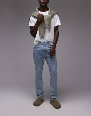 Levi's 512 slim taper jeans in light blue | ASOS