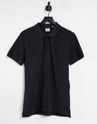 Levi's authentic logo polo shirt in black | ASOS