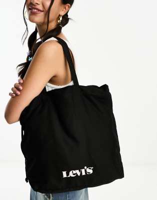 Levi's drawstring tote bag in black | ASOS