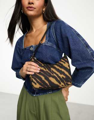 Levi's small shoulder bag with logo in zebra print | ASOS
