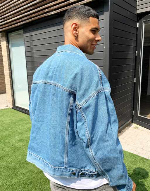 Stay Loose Trucker Jacket In Light Blue Denim | atelier-yuwa.ciao.jp