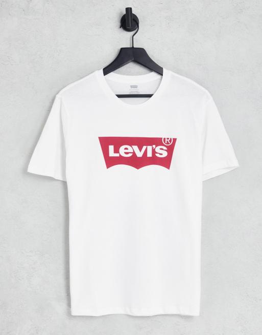 Levi's t-shirt batwing logo in white | ASOS