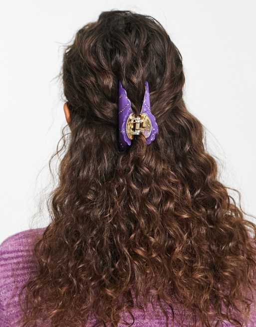 Liars and Lovers jewel embellished claw clip in purple | ASOS