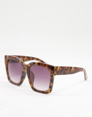 Liars & Lovers oversized square sunglasses in tortoise shell | ASOS