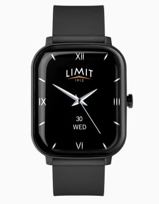 Limit 37mm square smart watch in black | ASOS