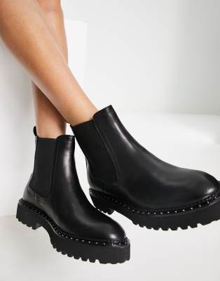 Lipsy - Bottines Chelsea en cuir - Noir | ASOS