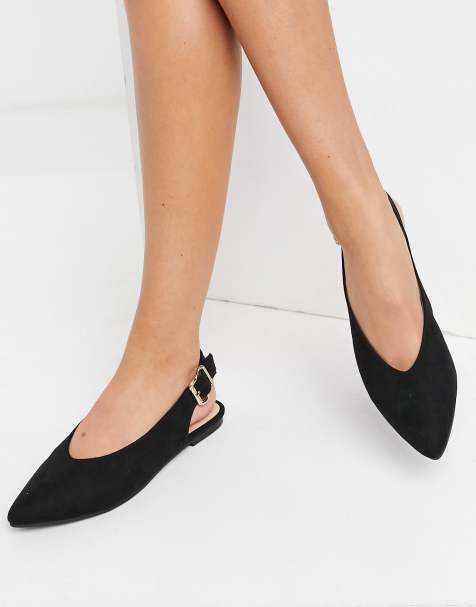 Rea på ballerinaskor med klack | Kvinna | ASOS