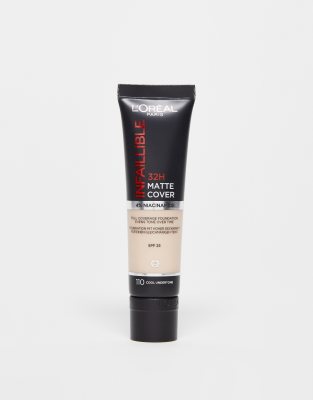L Oreal Paris Infallible 32H Matte Cover Liquid Foundation with 4 Niacinamide long lasting SPF 25 30ml ASOS