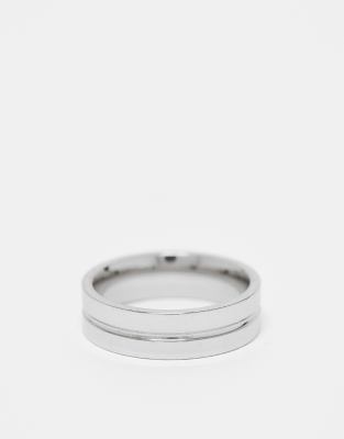 Lost Souls 6mm double effect ring in stainless steel | ASOS