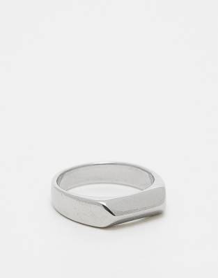 Lost Souls stainless steel band ring in silver | ASOS
