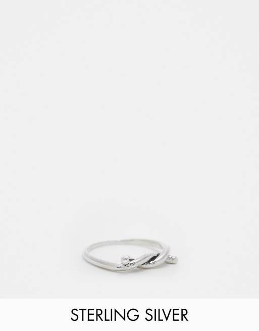 Lost Souls sterling silver knot ring | ASOS