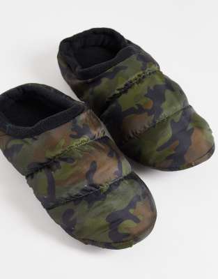 Loungeable padded slippers in camo | ASOS