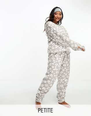 Loungeable Petite - Ensemble de pyjama confort deux pièces en sherpa à ...
