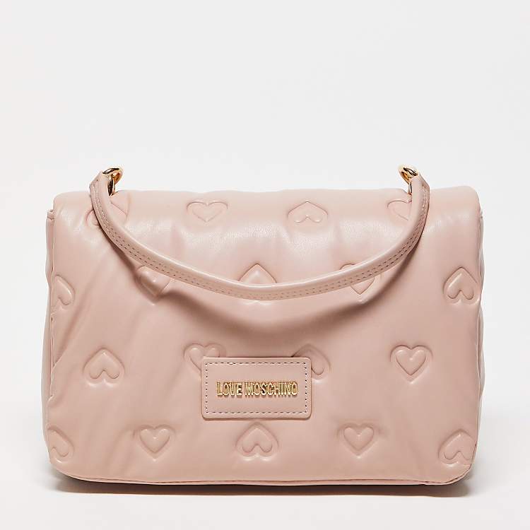 Love Moschino embossed heart bag in pink | ASOS Love Moschino embossed heart bag in pink | ASOS
