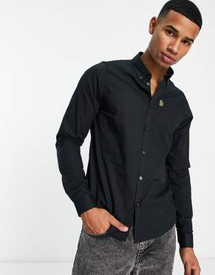 Luke long sleeve shirt in black | ASOS