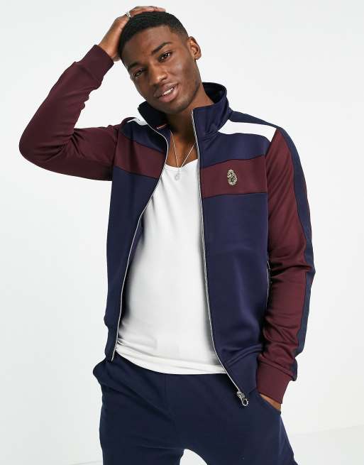 Luke spink zip thru funnel neck sweat | ASOS