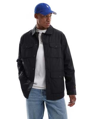 Lyle & Scott field jacket in black | ASOS