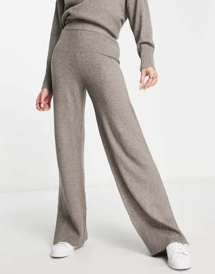 M Lounge - Pantalon large d'ensemble décontracté en maille - Taupe alpaga | ASOS