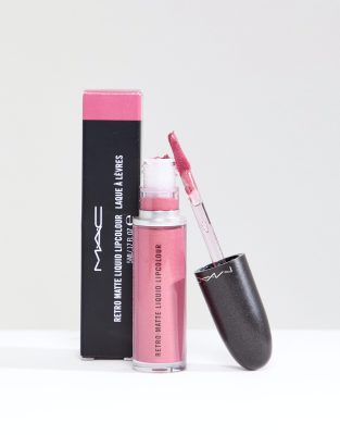 MAC Retro Matte Liquid Lip Metallic - Metallic Rose | ASOS