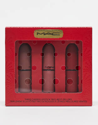 MAC Three Cheers Lipstick Trio - Best-Sellers Gift Set (save 33%) | ASOS