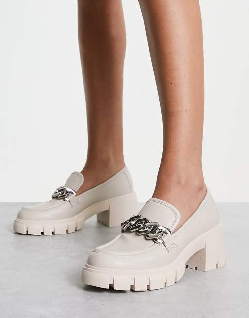 Madden Girl - Hoxton - Mocassins à talon - Blanc os | ASOS