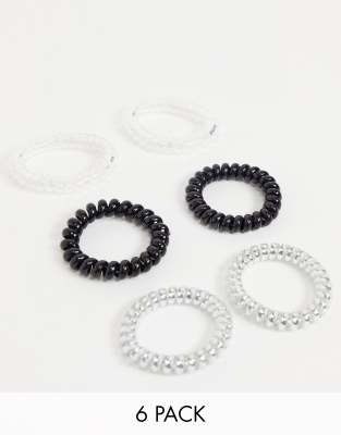 Madein. 6 mini metallic hair bobbles pack | ASOS